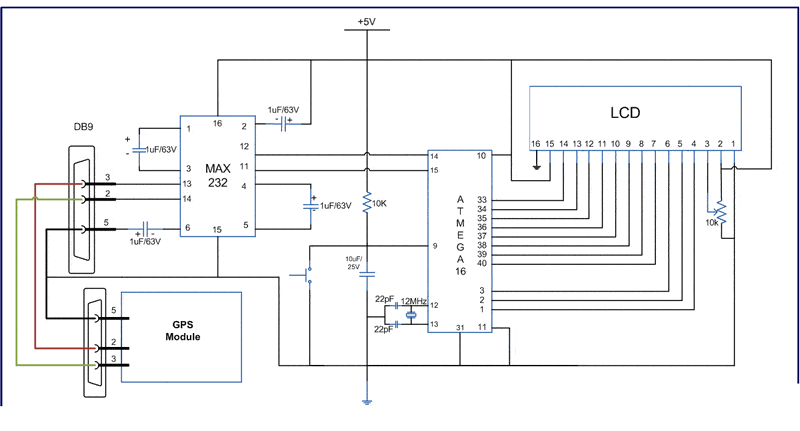 Circuit Diagram Gps Avr Embedds